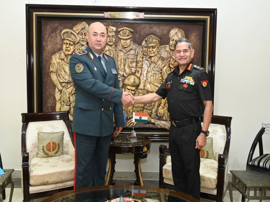 Army Chief General Upendra Dwivedi meets Kazakhstan counterpart ...