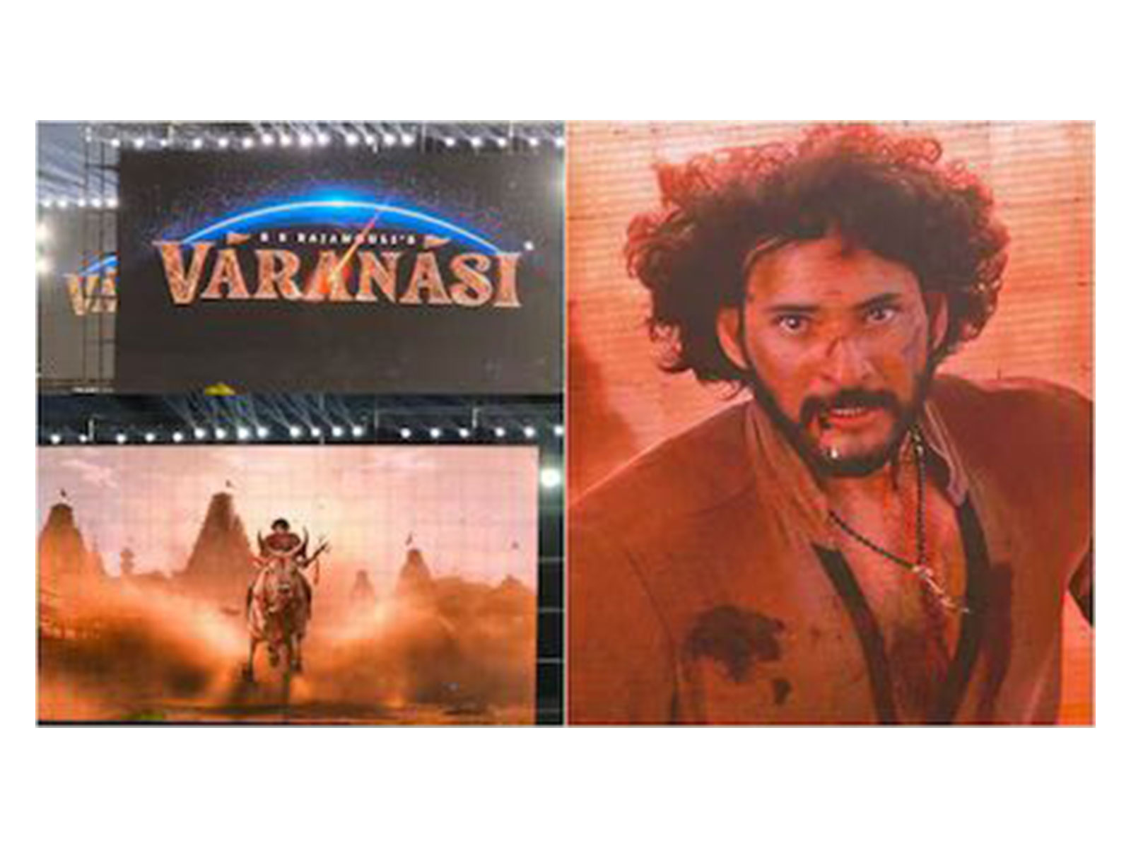 GlobeTrotter event: SS Rajamouli’s next film titled ‘Varanasi’, Mahesh Babu’s intense first look ...