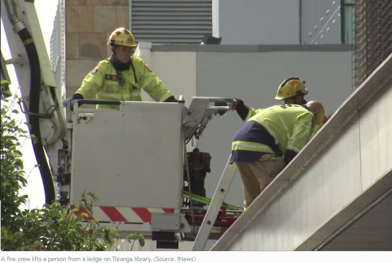 Person was hospitalised after reported fall from Christchurch’s Tūranga ...