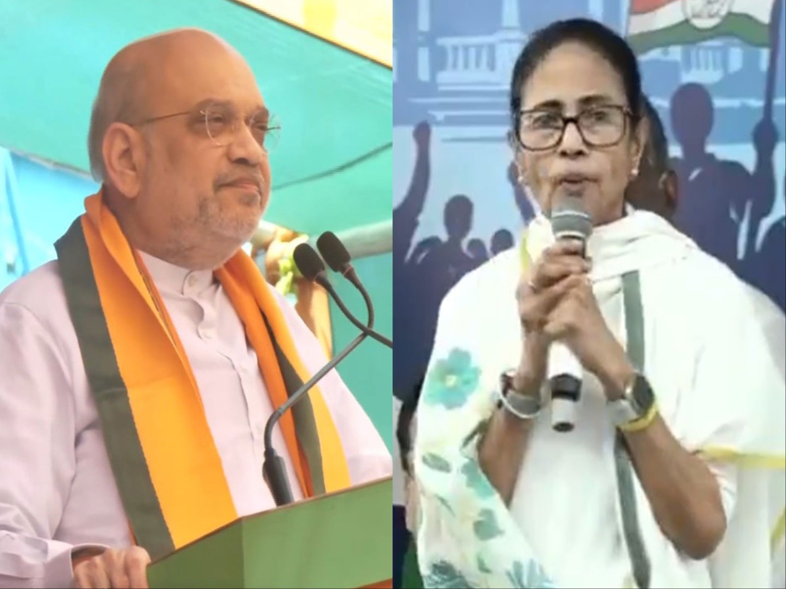 Amit Shah calls on people to ‘throw TMC in Bay of Bengal’; CM Banerjee ...
