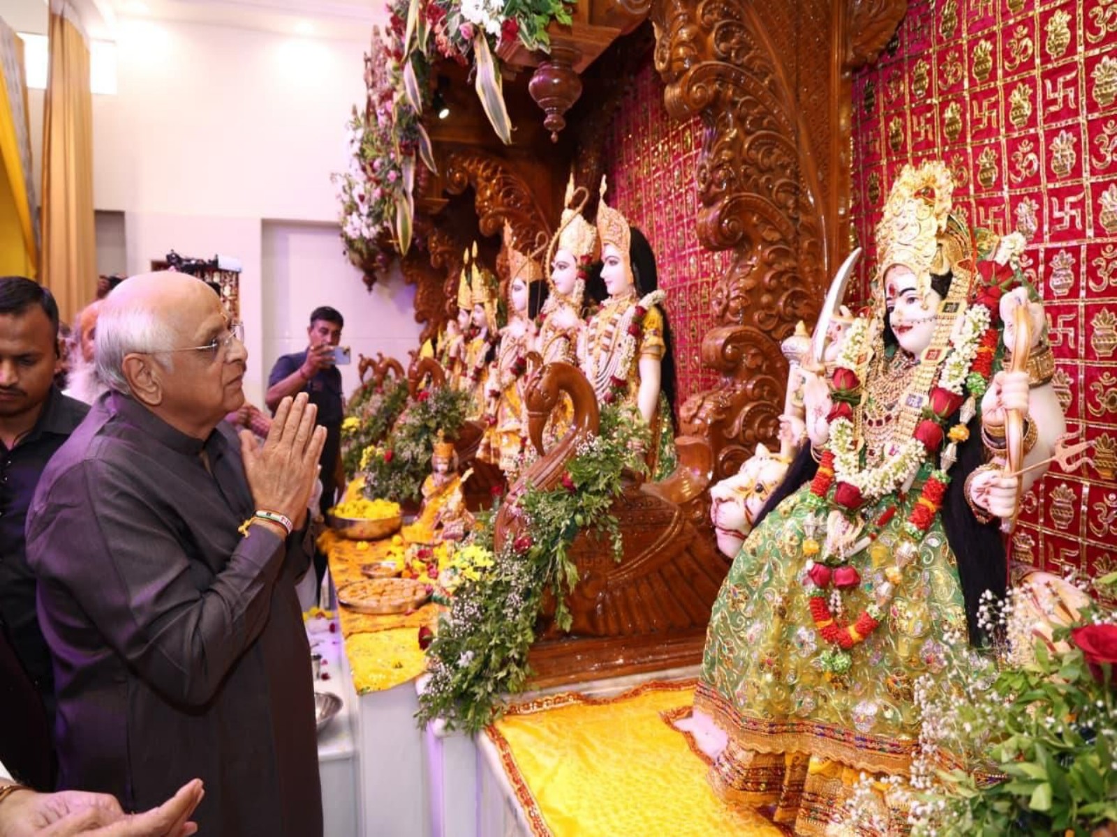 Gujarat Chief Minister Bhupendra Patel, Deputy CM Sanghavi attend ...